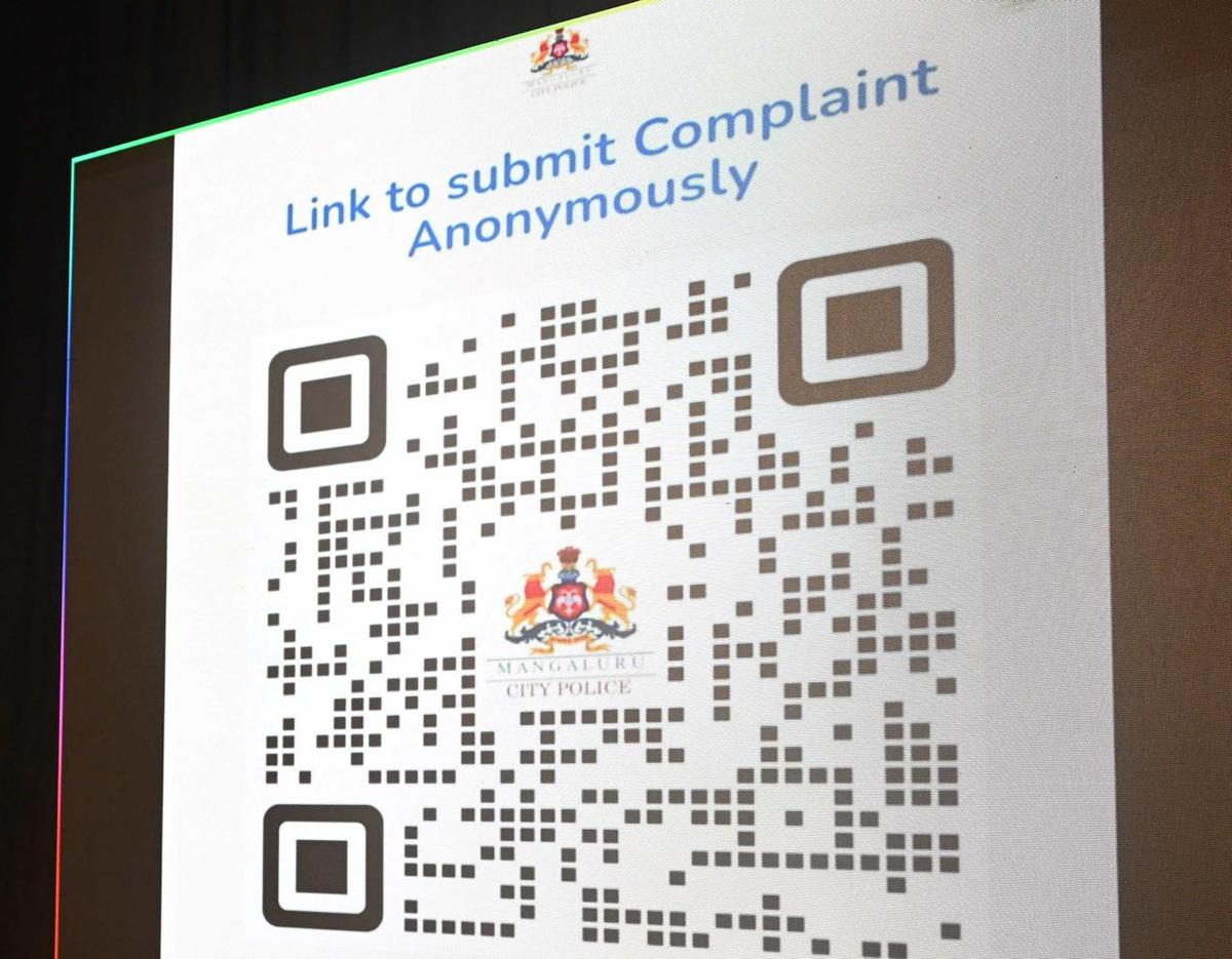 Mangaluru city police launch QR-based anonymous complaint portal to ...